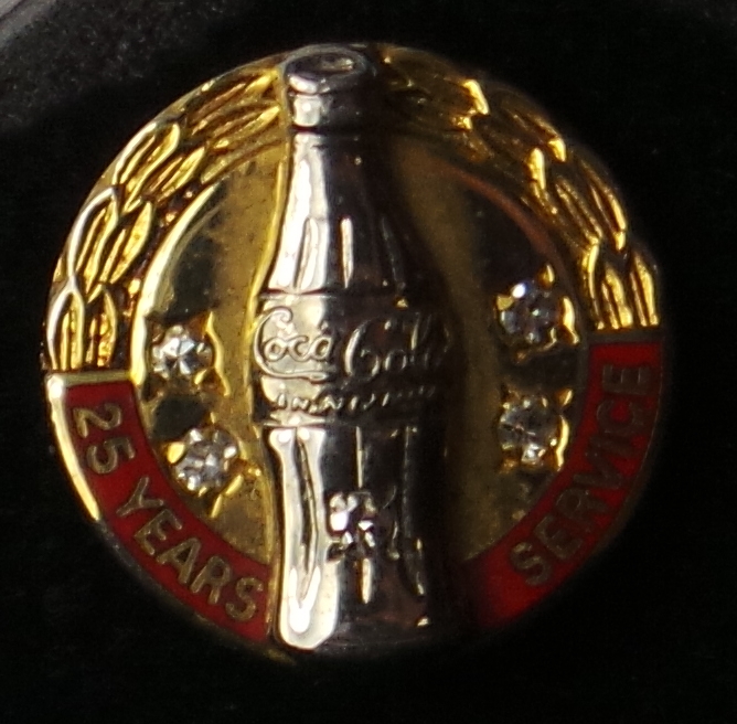 Employee Coca Cola 25 Year Coke Service Pin - Discover Studebaker's ...