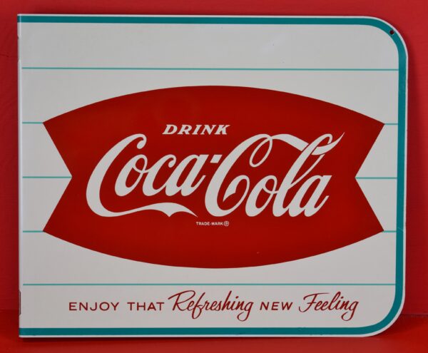 1960s Coca Cola Fishtail Flange Sign Refreshing Coke - Discover ...
