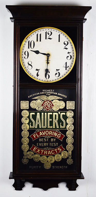 Sauer's Flavoring Extracts Wall Clock Gilbert Regulator - Discover ...