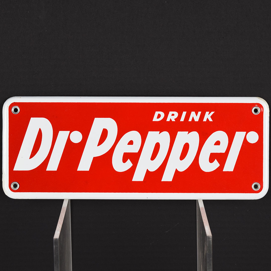 Porcelain Drink Dr Pepper Smaller Sign Beveled Outer Edge - Discover ...