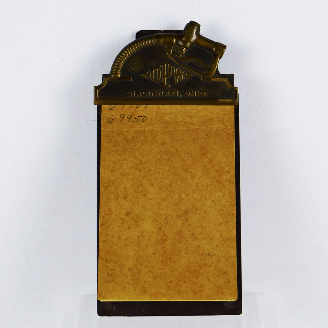 Brass Gas Pump Nozzle Note Pad Holder With Dixie Gas Pad - Discover ...