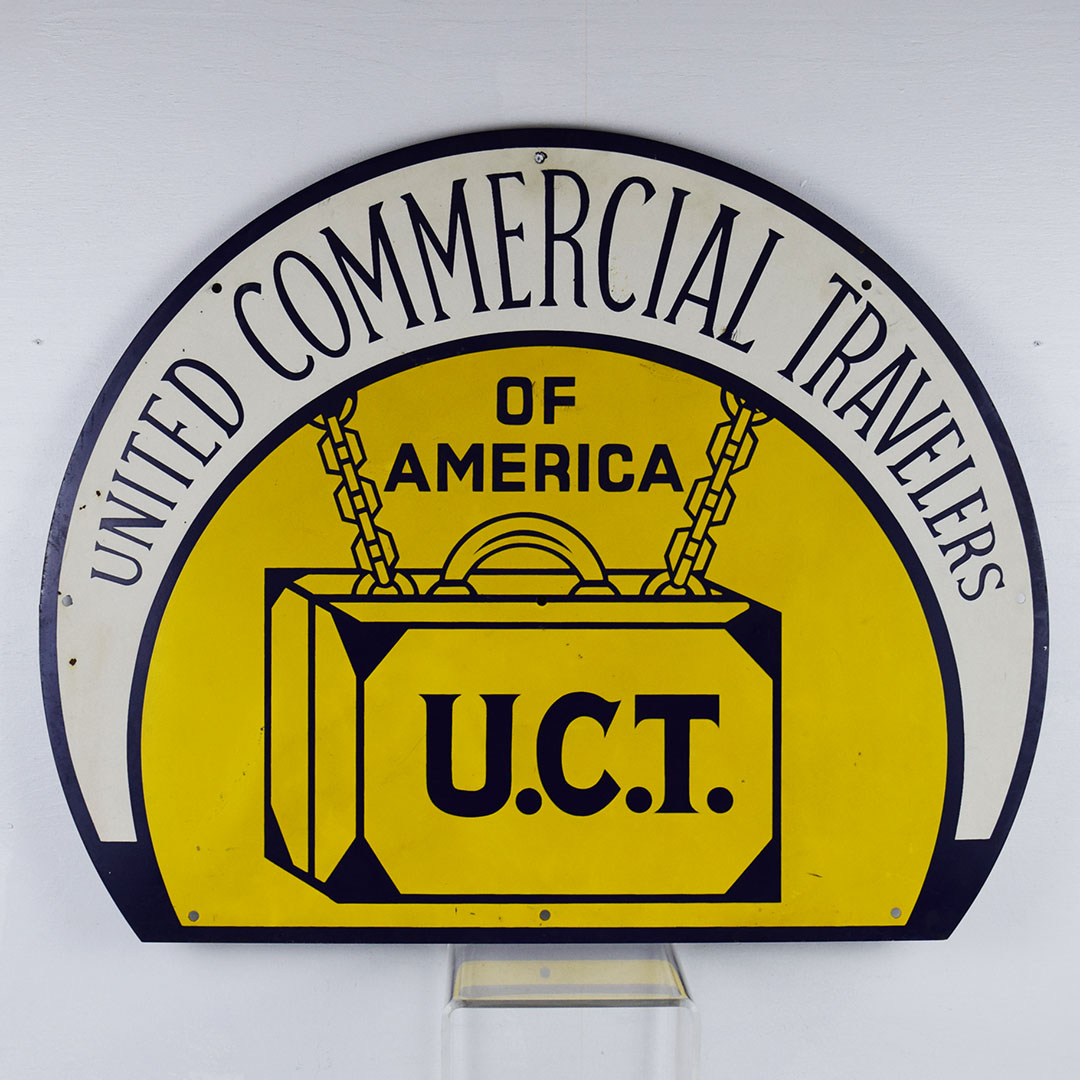 Vintage United Commercial Travelers Of America Metal Sign - Discover ...