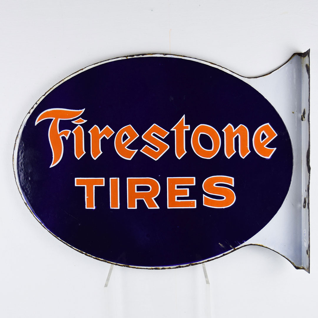 Original Firestone Tires Porcelain Flange Sign 1930s Era - Discover ...