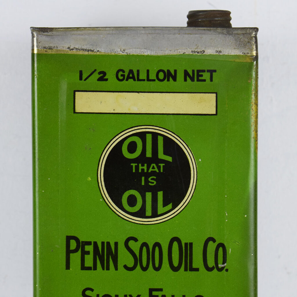 Penn Soo Oil Solder Seam Half Gallon Metal Can Sioux Falls - Discover ...