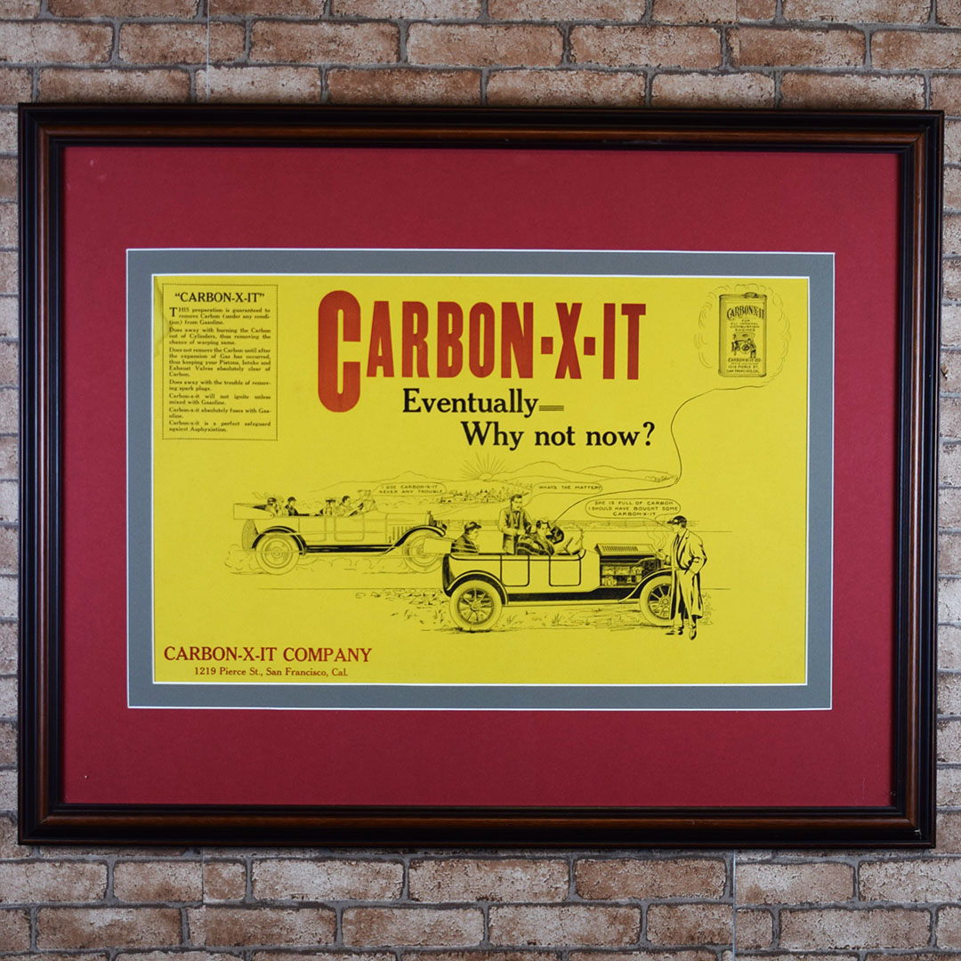 Carbon-X-It Paper Poster Sign Carbon Eliminator Repair 1920s - Discover ...