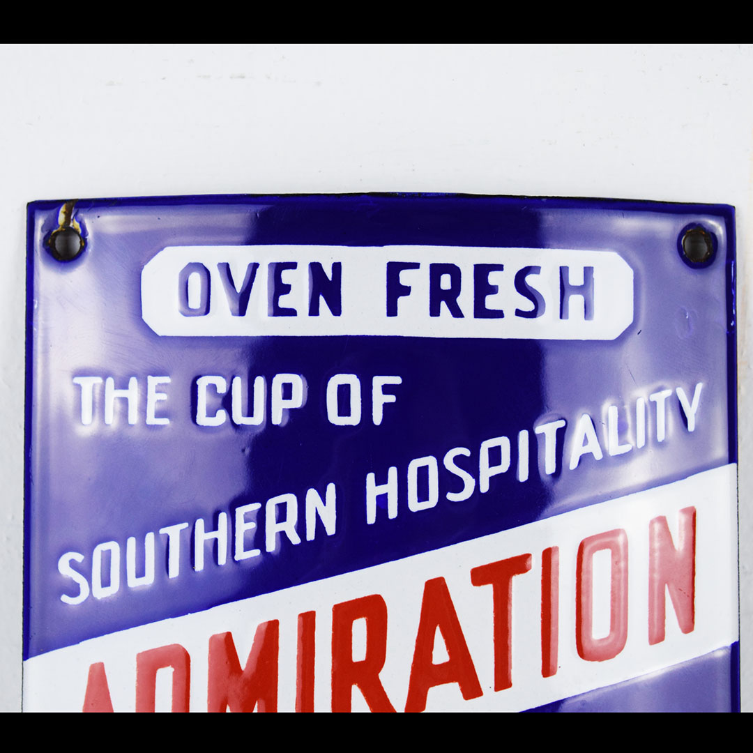 Duncan Coffee Co Curved Porcelain Sign Admiration Coffee - Discover ...