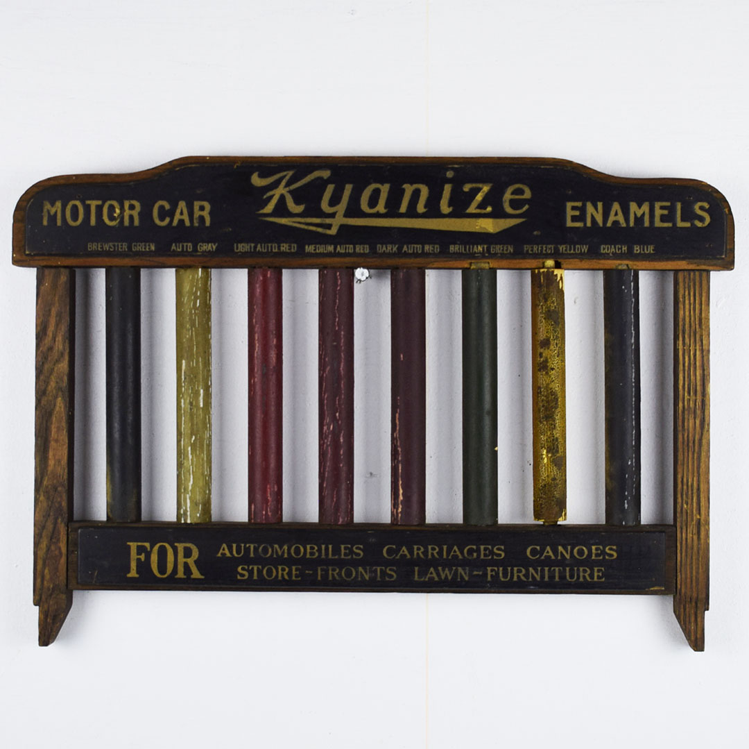 Kyanize Motor Car Enamels Wooden Color Sample Display Sign - Discover ...