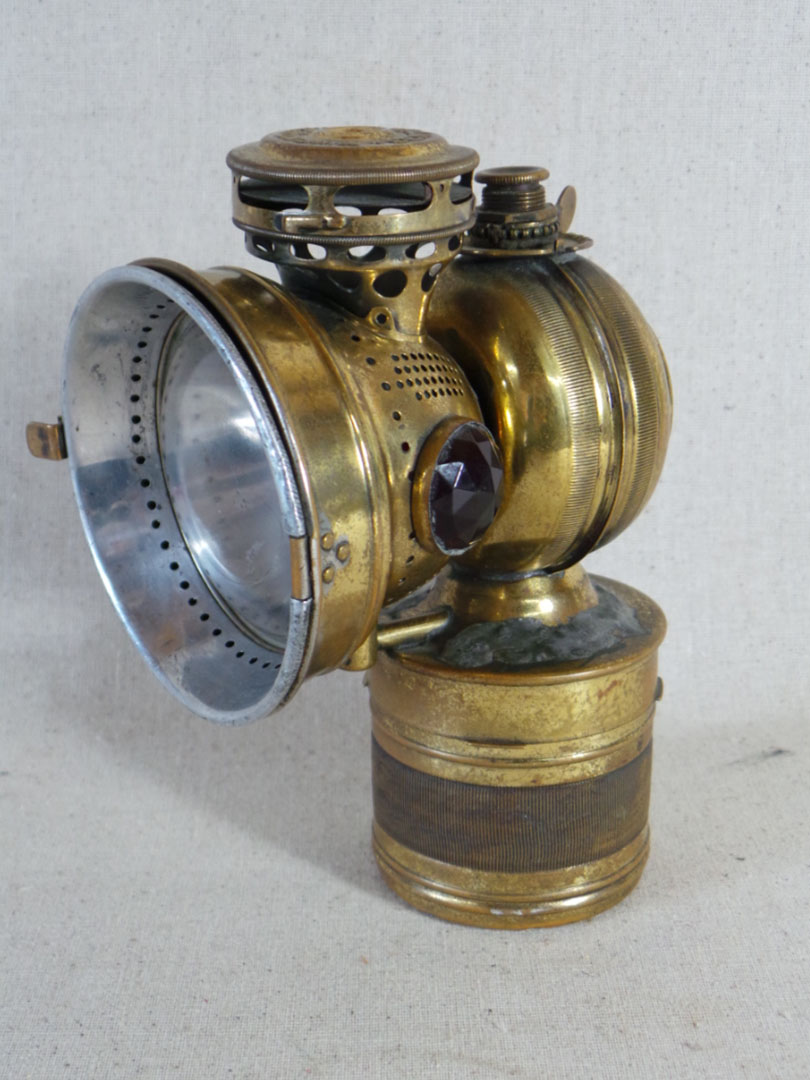Brass Bicycle Lamp Carbide Light - Discover Studebaker's Vintage Treasures | Garage & General Store