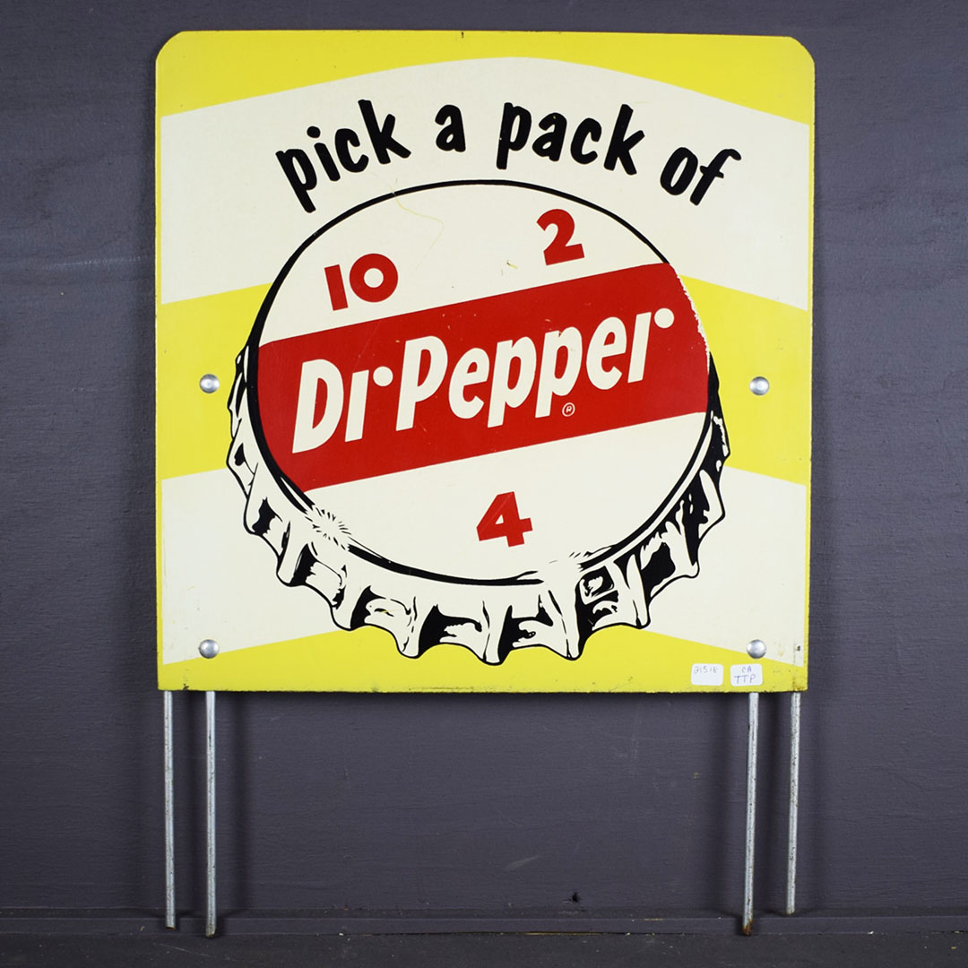 Pick A Pack Of Dr Pepper Grocery Store Rack Sign Double Side - Discover ...