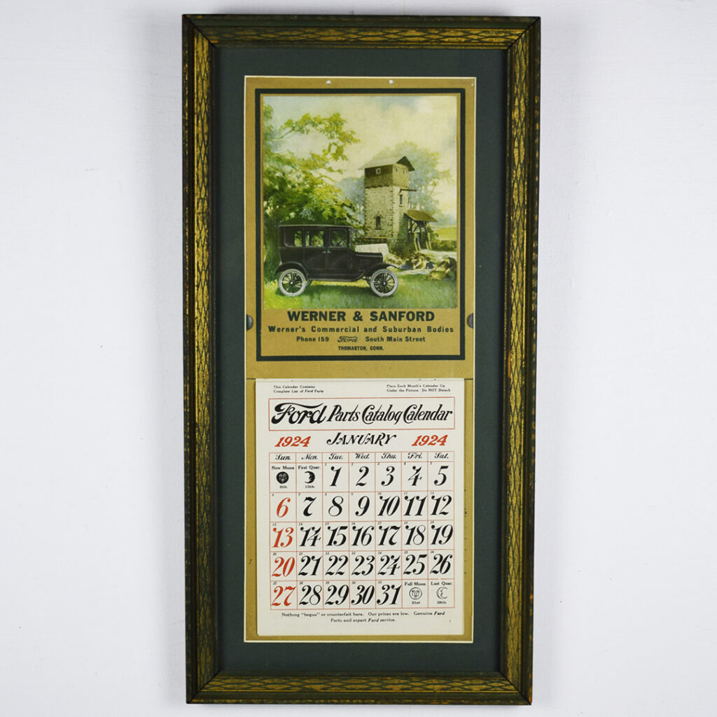 1924 Ford Parts Catalog Ford Model T Calendar Thomaston Connecticut ...