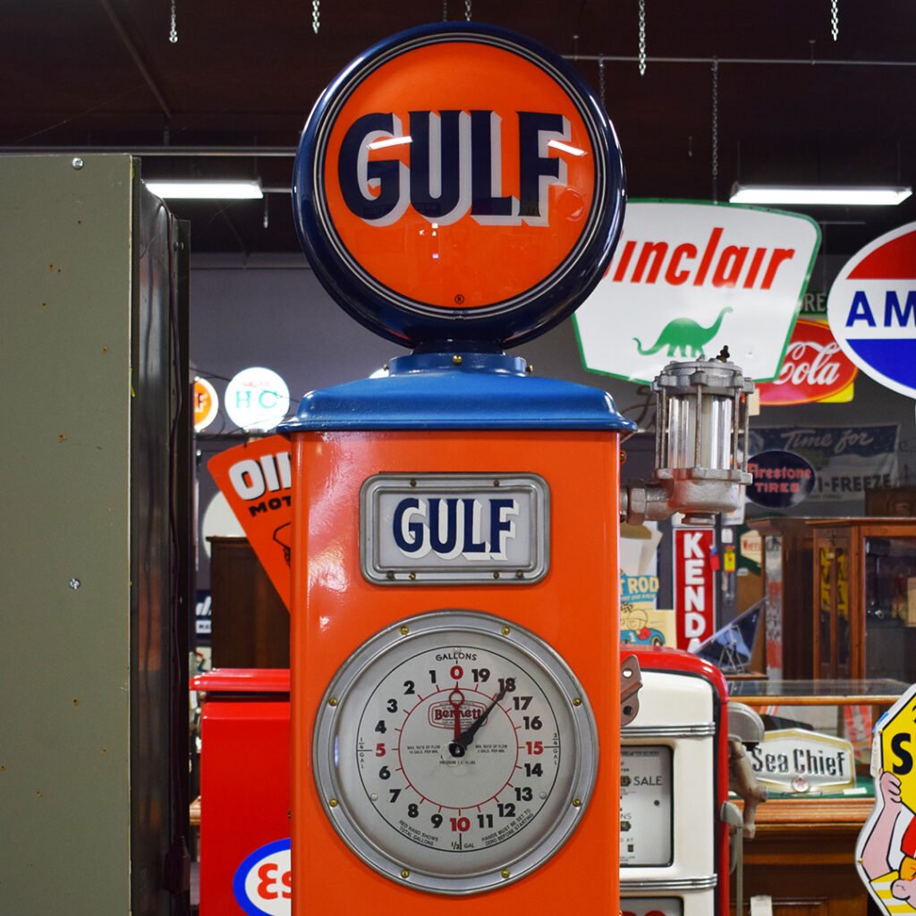 Bennett Clock Face Model 150 Gas Pump 1929-1935 Gulf Colors - Discover ...