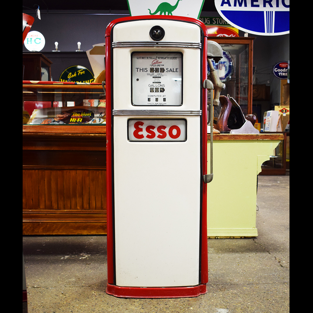 Gilbarco Calco-Meter Gas Pump Model 994A 1949 Esso Colors - Discover ...