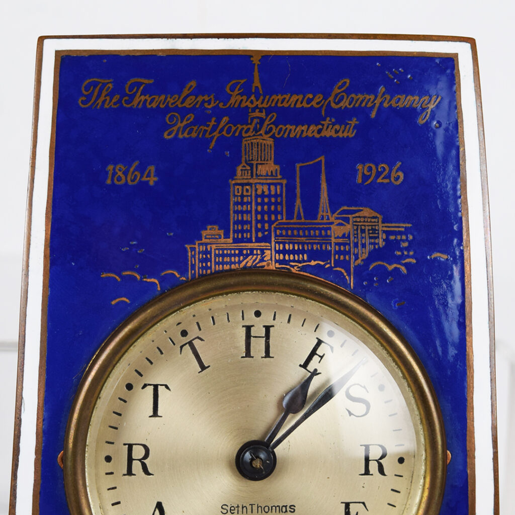 The Traveler Insurance Co. 62nd Anniversary Desk Clock - Discover ...