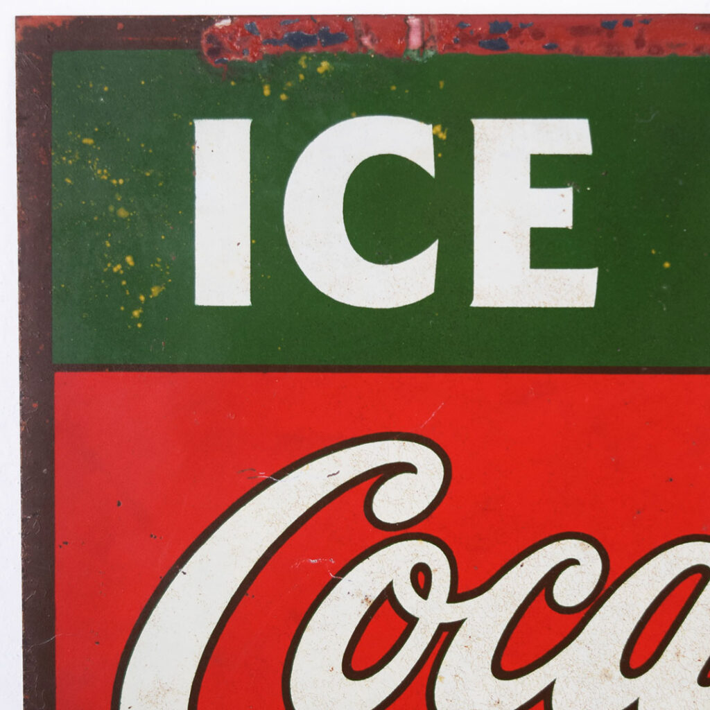 Rare Ice Cold Coca-Cola Sold Here Double Sided Flange Sign - Discover ...